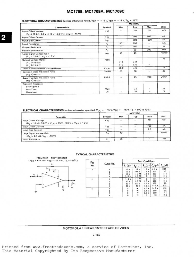 MC1709 datasheet page 3