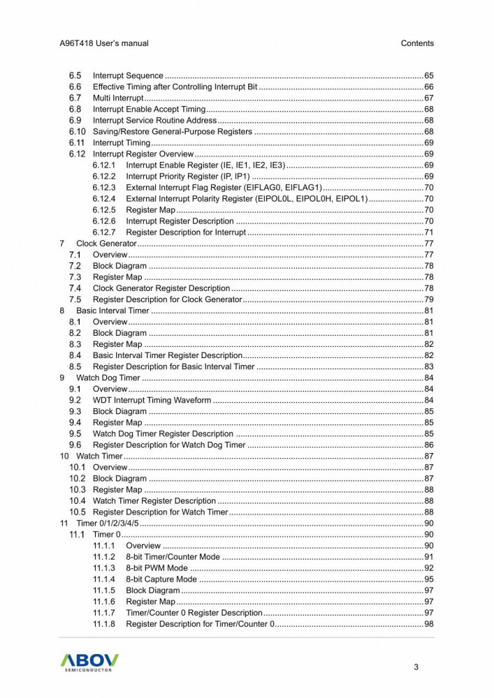 A96T418 technical document page 3