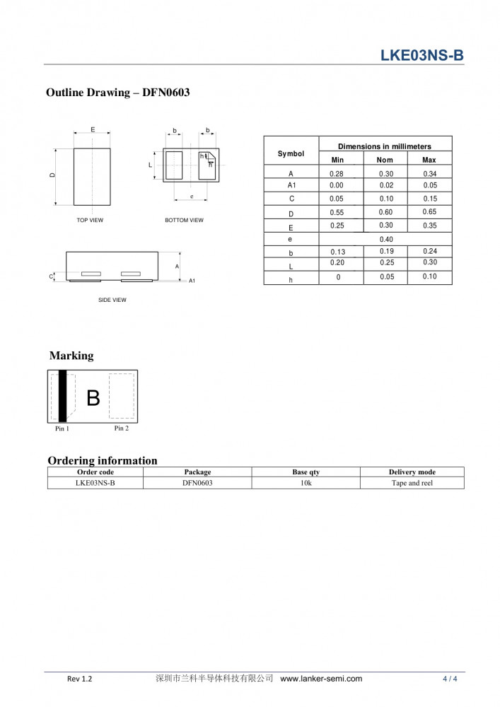 LKE03NS-B datasheet page 4