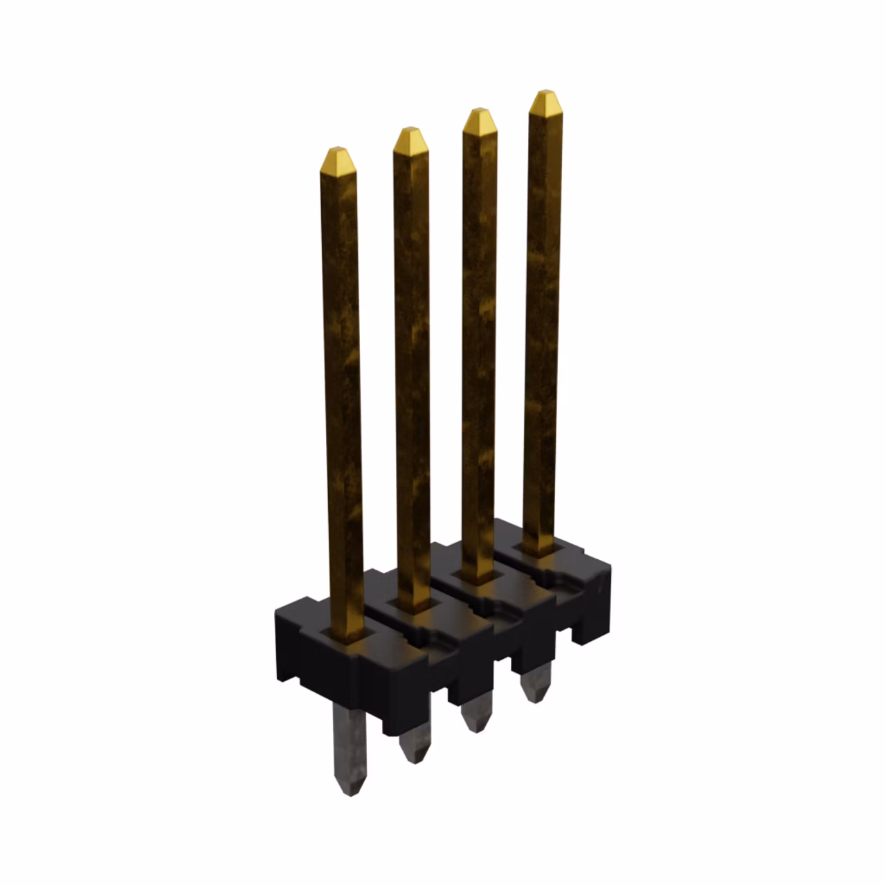 KK 396 Breakaway Header, Vertical, 4 Circuits, 0.38µm Gold (Au) Selective Plating, Pin Length 29.21mm for sale