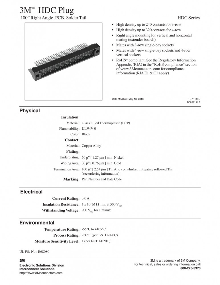3M HDC technical document sheet 1
