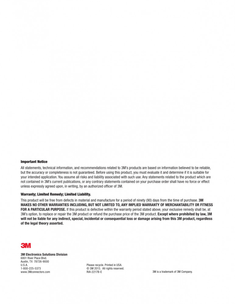 3M HDC technical document sheet 5