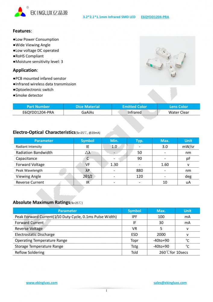 E6QYDD1204-PRA datasheet page 1