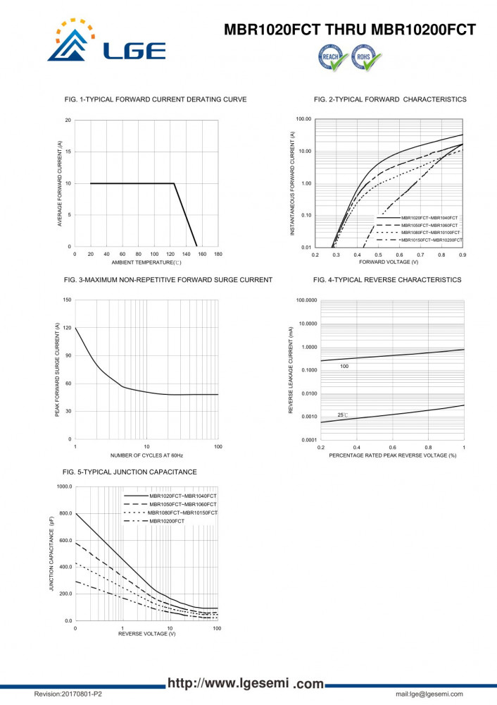 LGE MBR10100FCT datasheet page 2