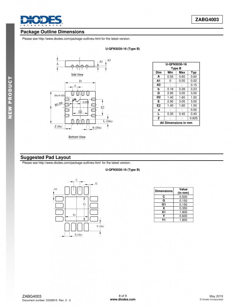 ZABG4003 datasheet page 8