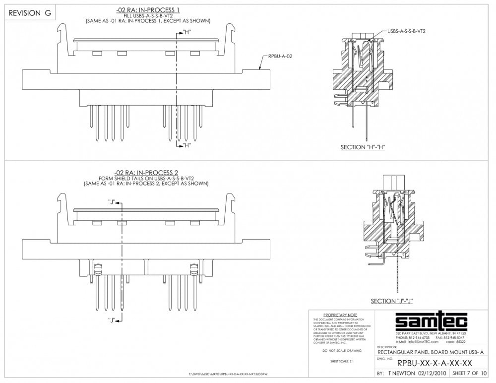 Samtec RPBU drawing page 7