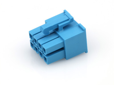 Mini-Fit Versa Color Receptacle Housing, Dual Row, Nylon 6/6 UL 94V-0, 8 Circuits, Glow-Wire Capable, Blue for sale