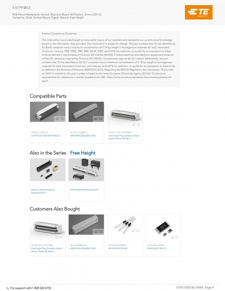 TE Connectivity 5-5179180-2 technical document page 4