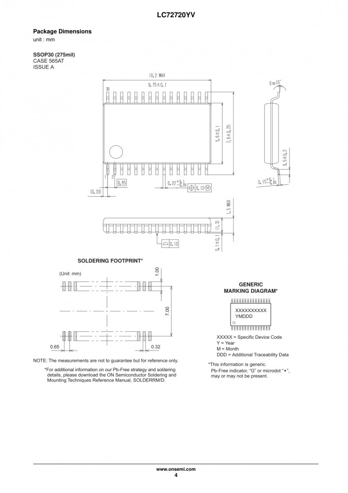 LC72720YV datasheet page 5