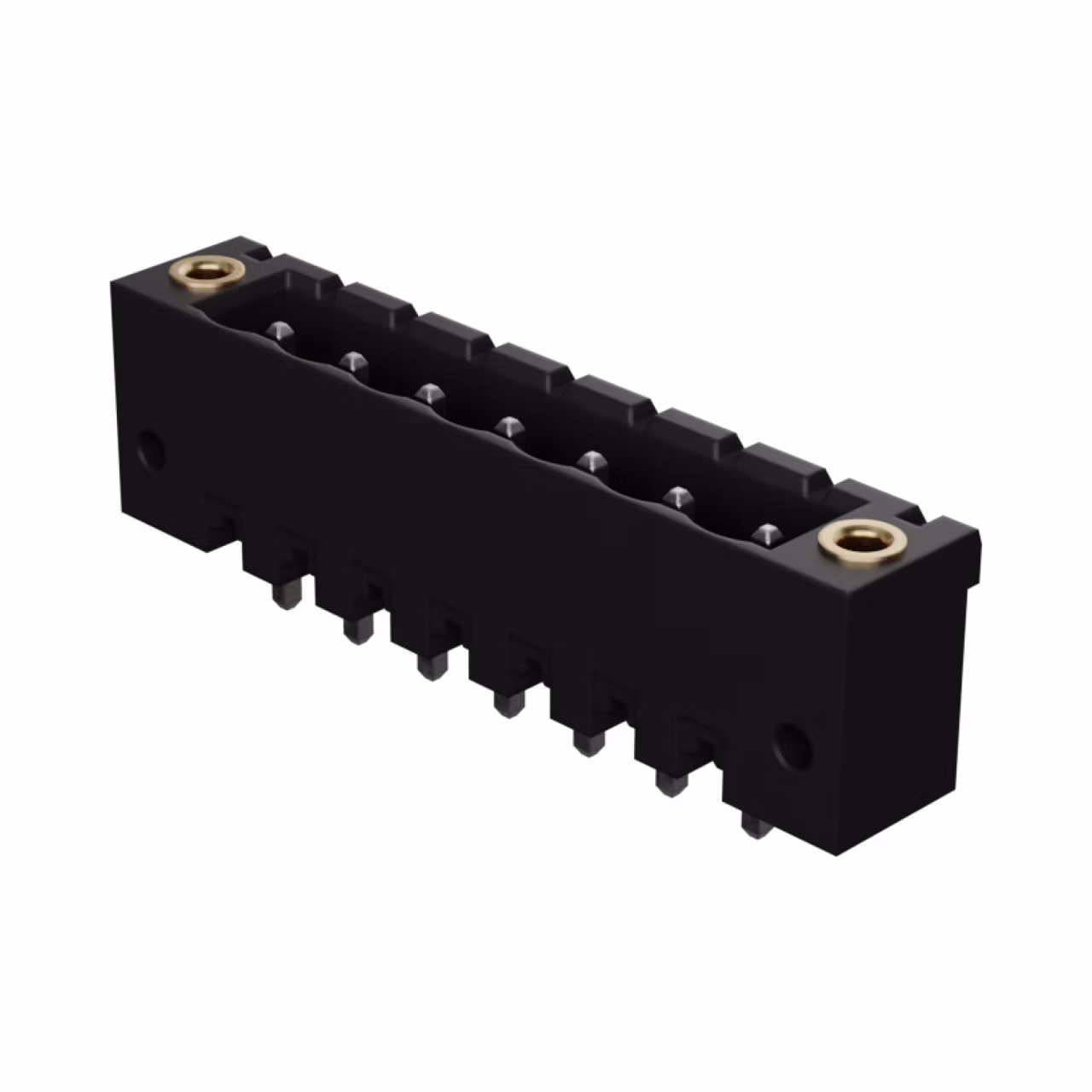 5.00mm Pitch Eurostyle Vertical PCB Header, with Threaded Retention Inserts, 7 Circuits for sale