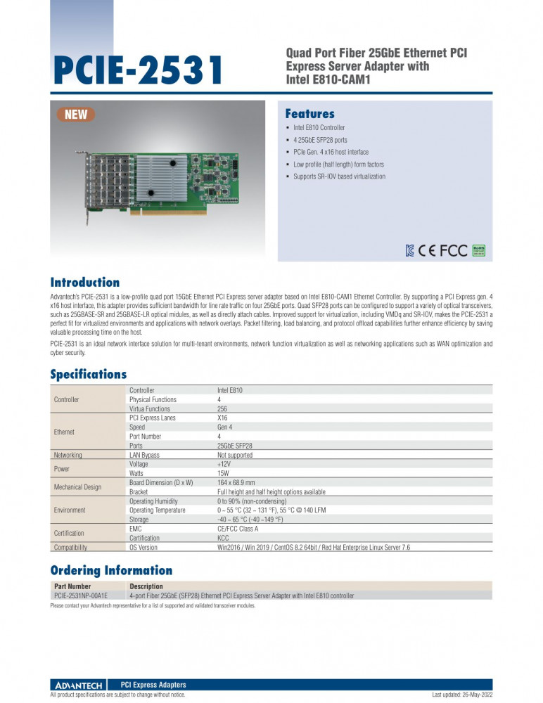 PCIE-2531NP product document preview