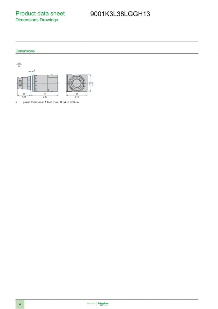 9001K3L38LGGH13 technical document page 4