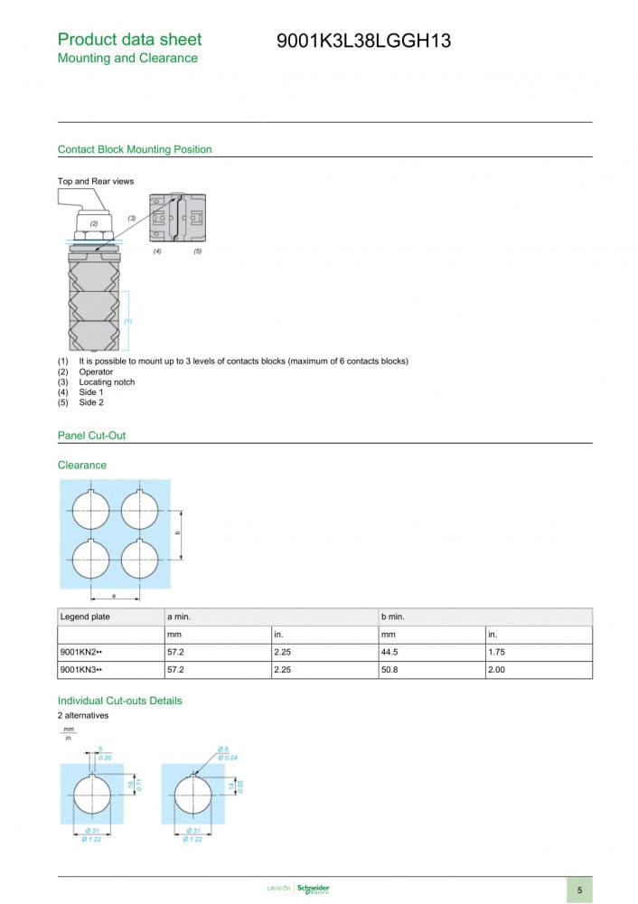 9001K3L38LGGH13 technical document page 5