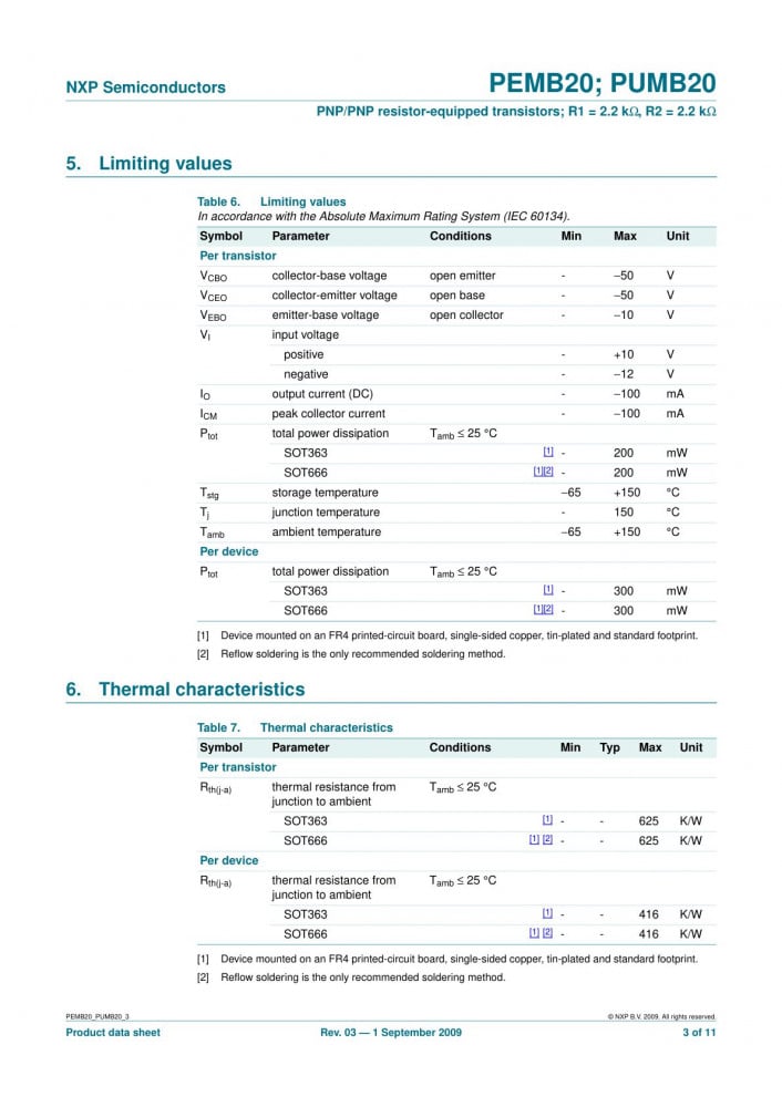 PUMB20 datasheet page 3