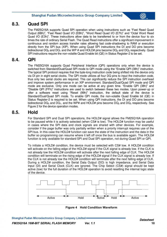 FM25Q16A datasheet page 10