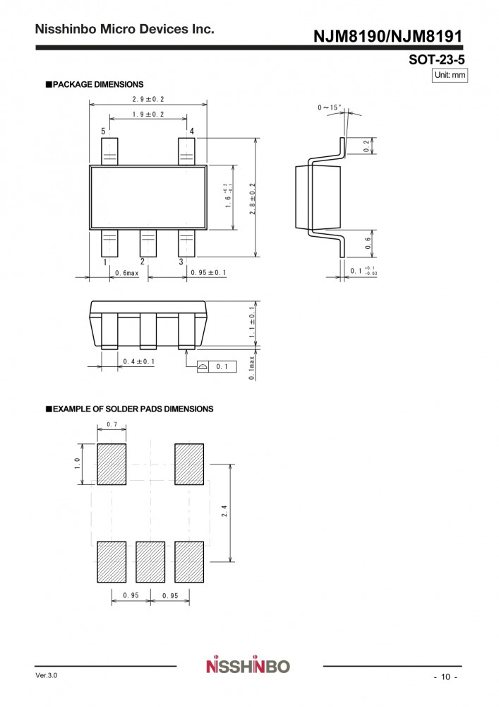 NJM8190 datasheet page 10