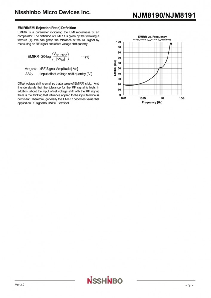 NJM8190 datasheet page 9