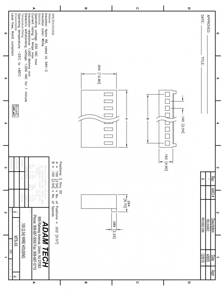 ADAM TECH MTS-06 technical document