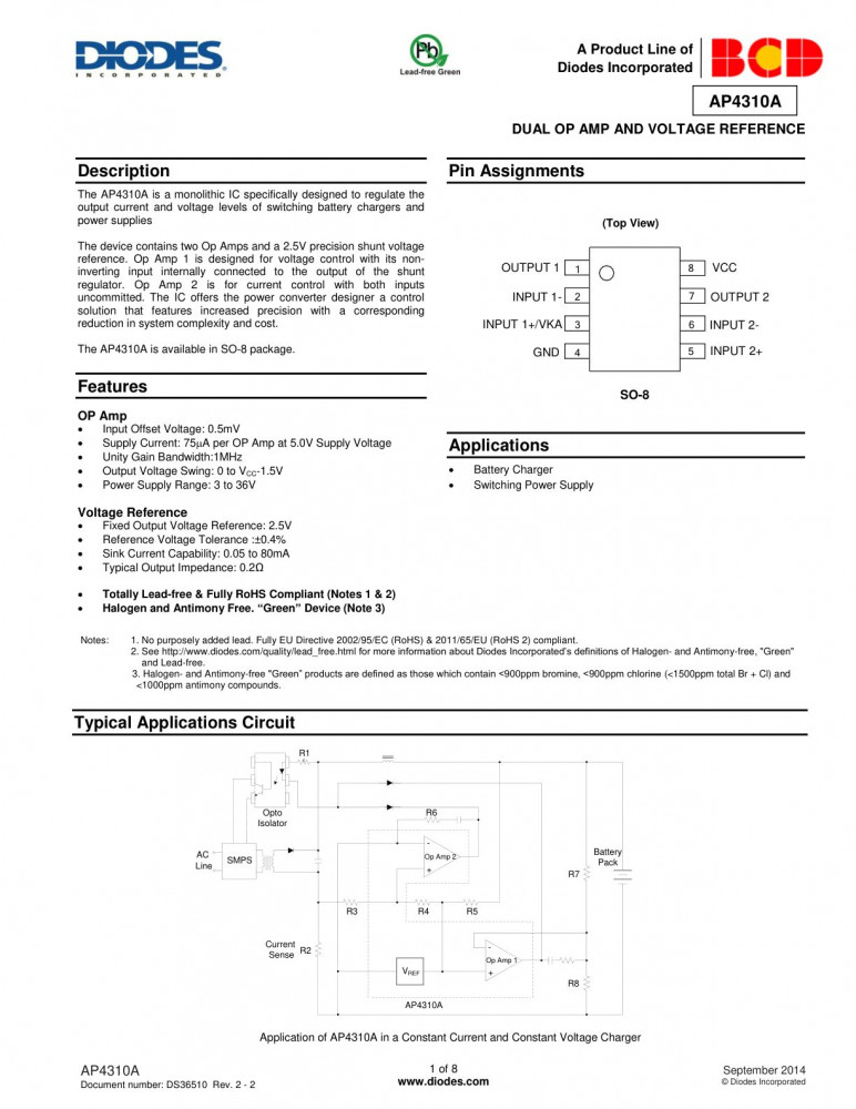 AP4310A datasheet page 1