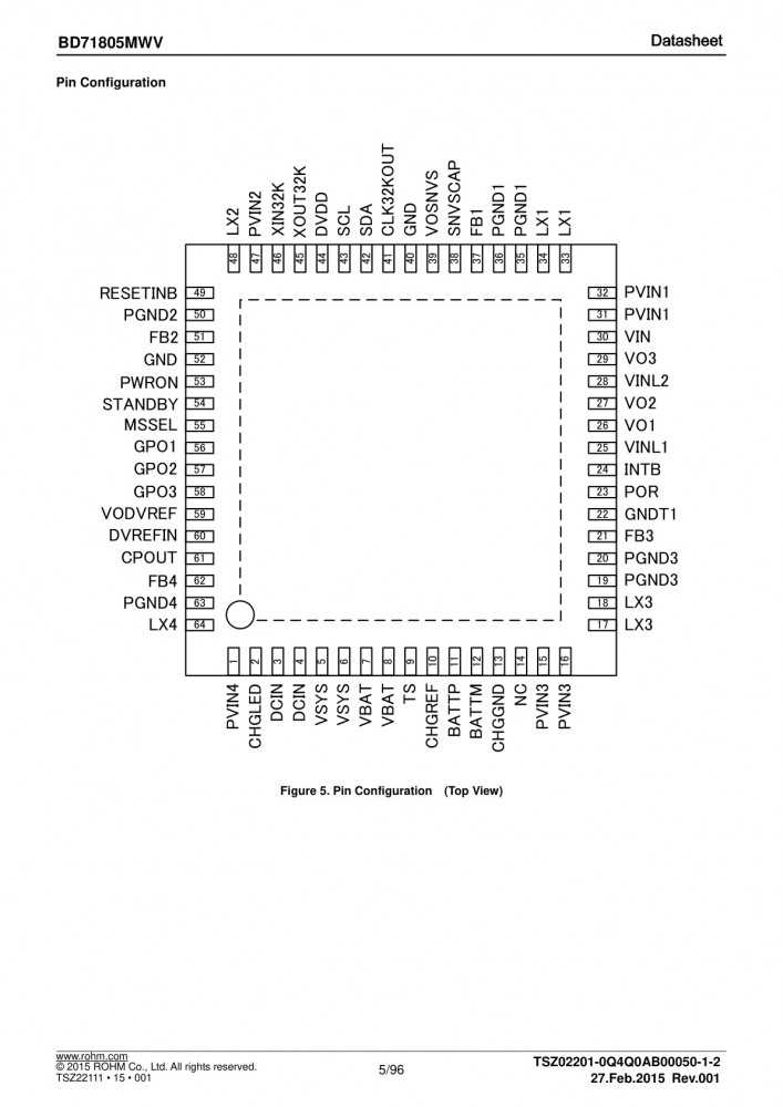 BD71805MWV technical document page 5