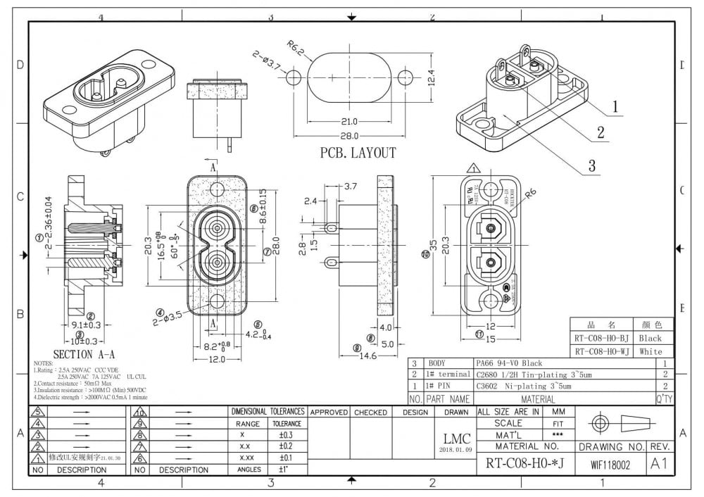 Legion RT-C08-HO-BJ product document