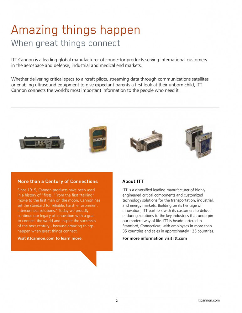 ITT Cannon document page 2