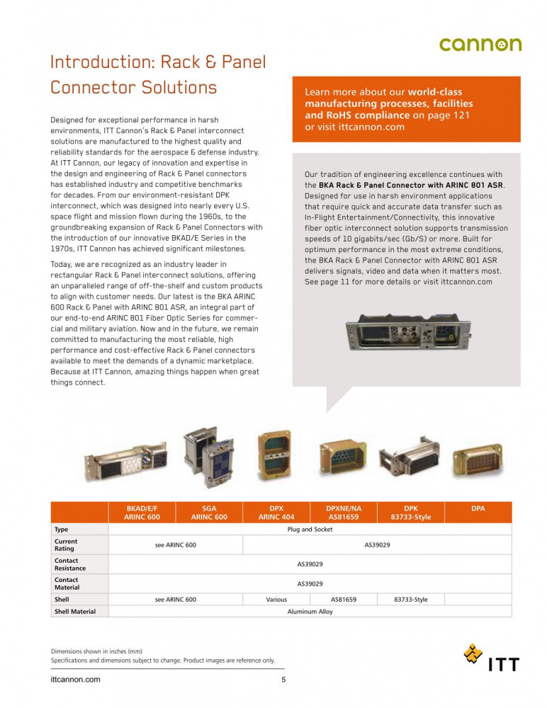 ITT Cannon document page 5