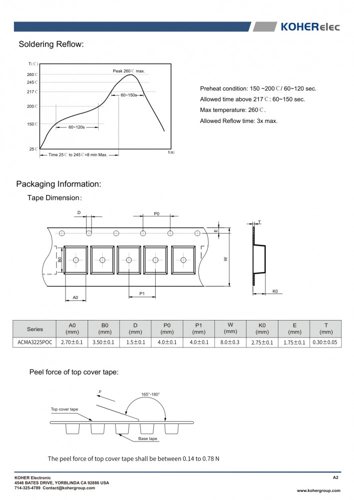 ACMA3225POC-470M datasheet page 2