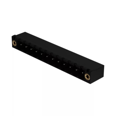 5.00mm Pitch Eurostyle Right-Angle PCB Header, with Threaded Retention Inserts, 12 Circuits for sale