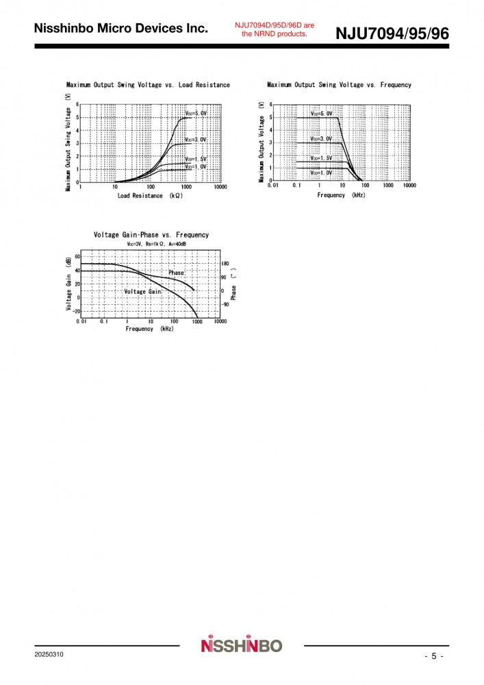 NJU7095 datasheet page 5