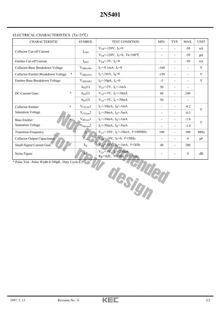 2N5401-AT/P datasheet page 2