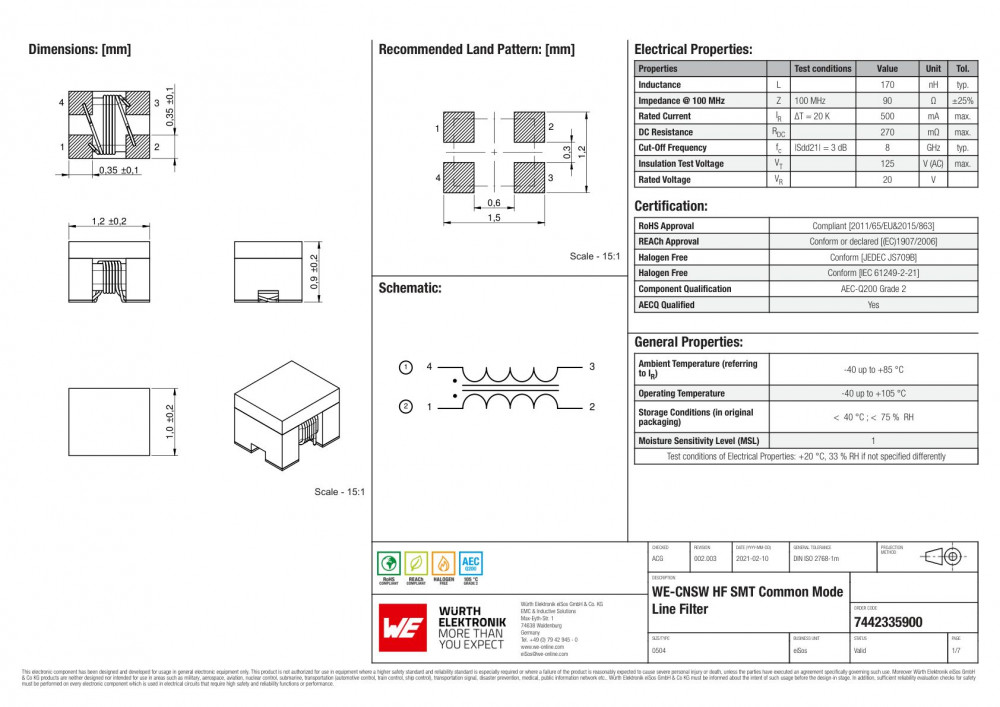 7442335900 technical document page 1
