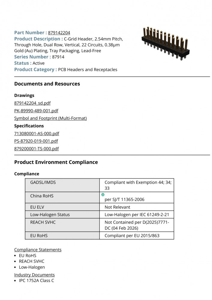 879142204 technical document image, page 1