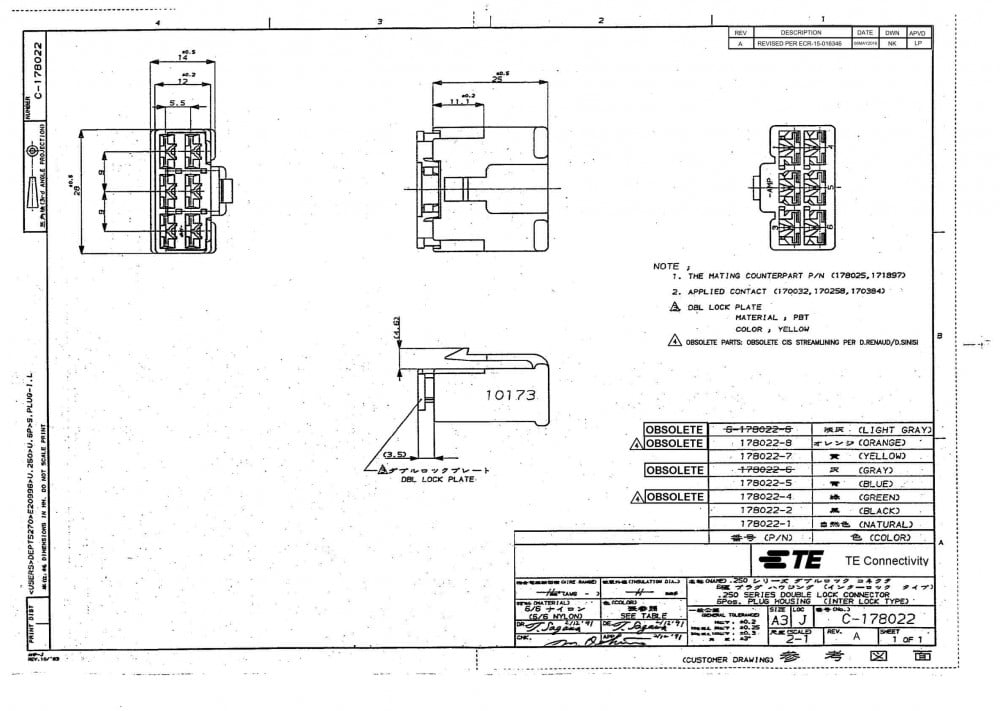 TE Connectivity 178022-2 customer drawing