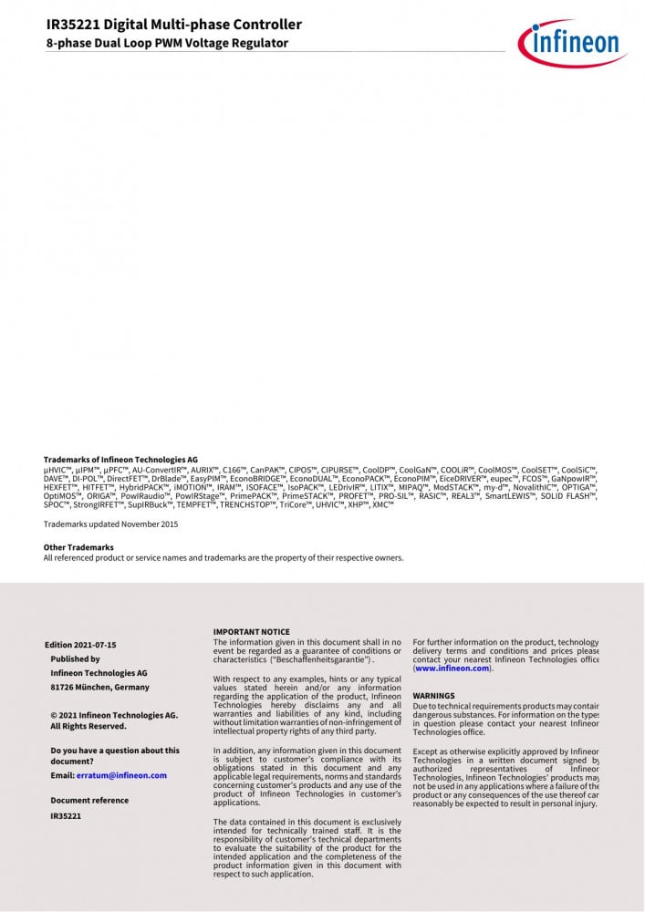 IR35221 datasheet page 5