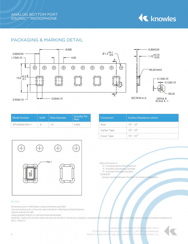 SPV08A0LR5H-1 technical document page 6