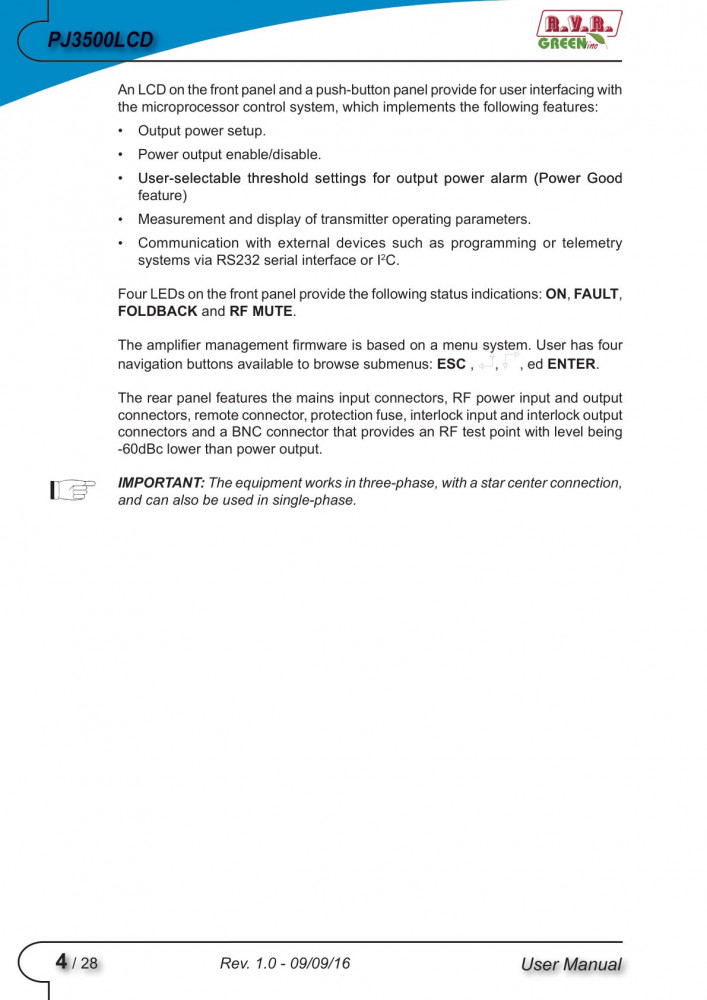 PJ3500LCD technical document page 10