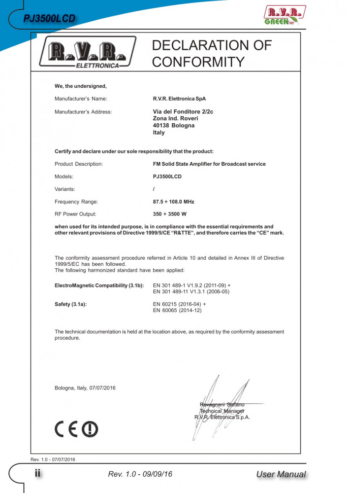 PJ3500LCD technical document page 4