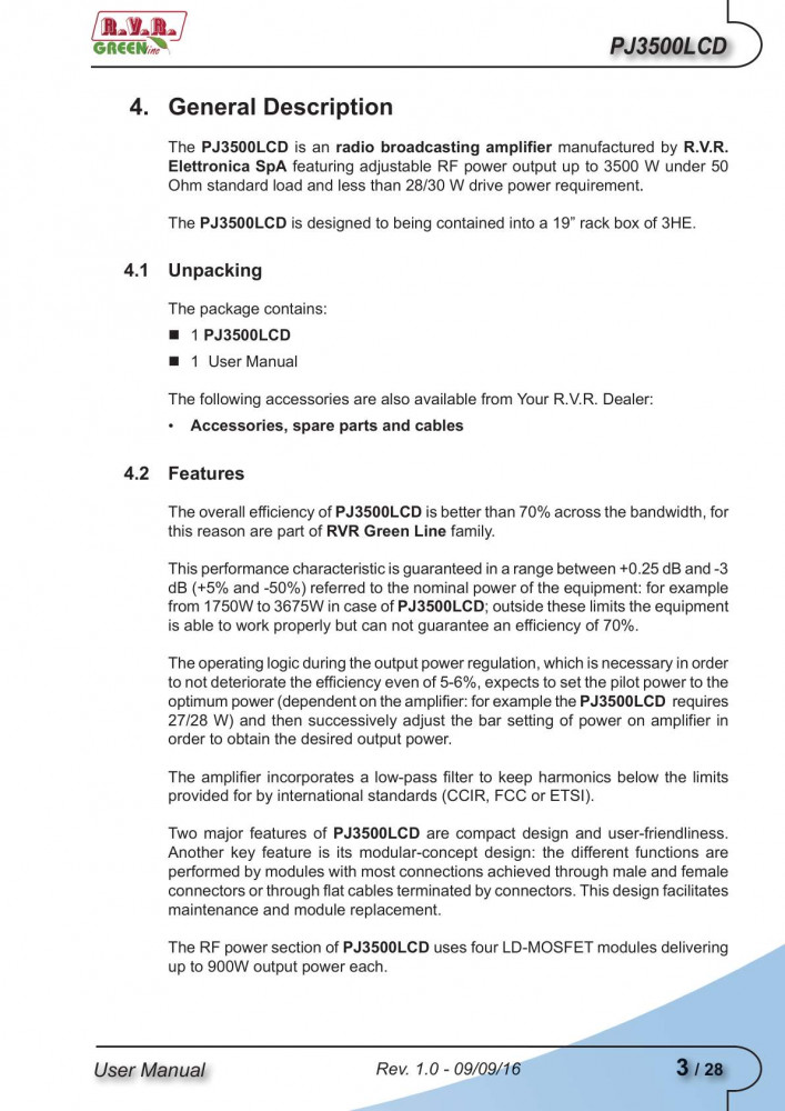PJ3500LCD technical document page 9