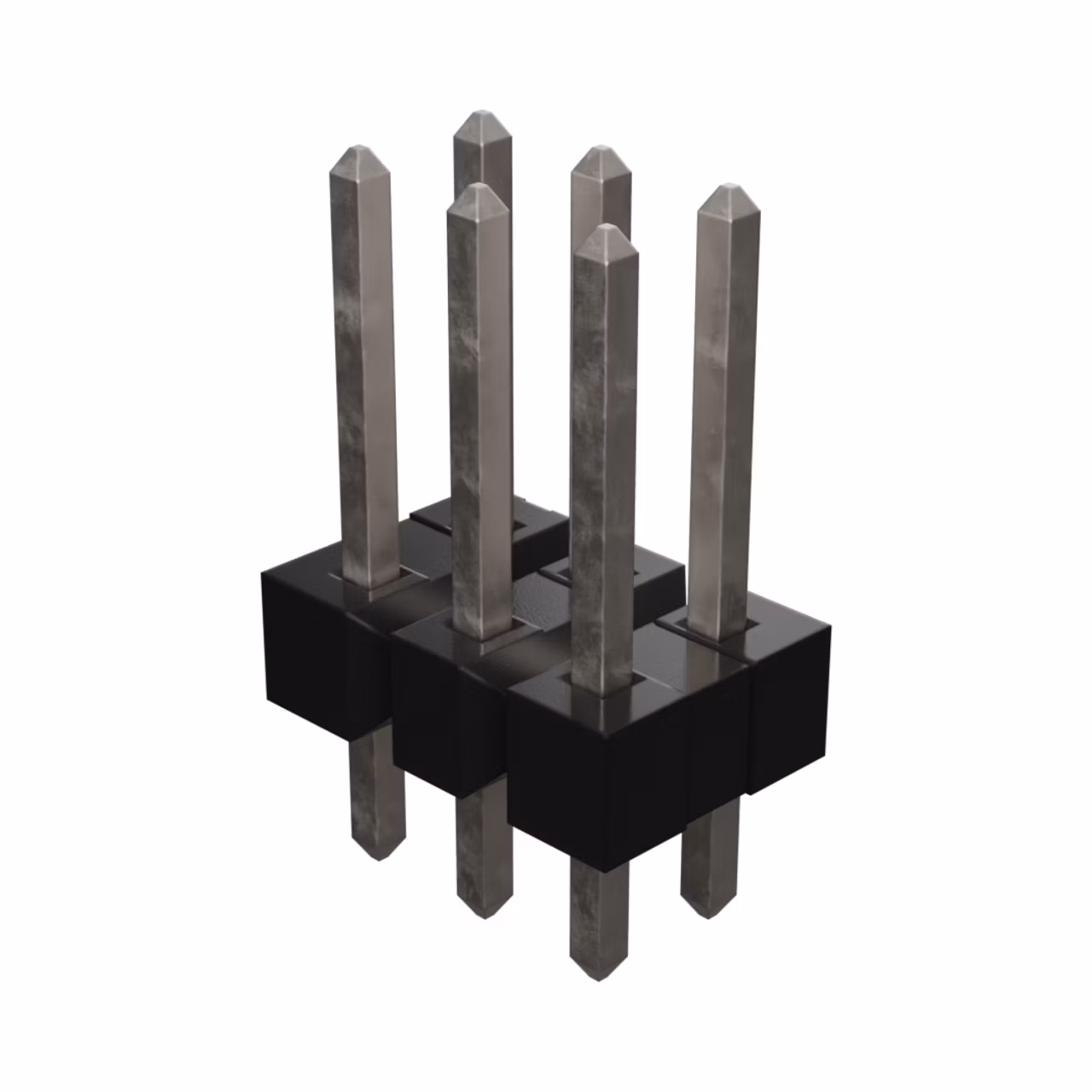 C-Grid Header, 2.54mm Pitch, Through Hole, Dual Row, Vertical, 6 Circuits, 2.54µm Tin (Sn) Plating, Tray Packaging, Lead-Free for sale