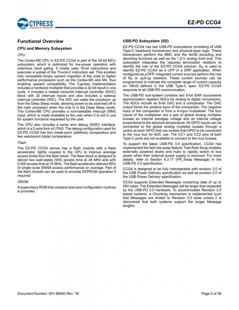 CYPD4225-40LQXIT datasheet page 6