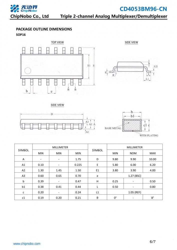 CD4053BM96-CN datasheet page 6