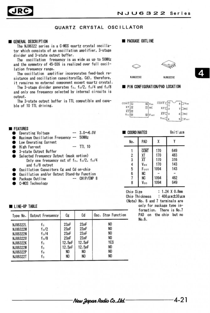 NJU6322 technical document page 1