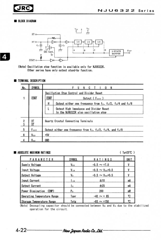 NJU6322 technical document page 2