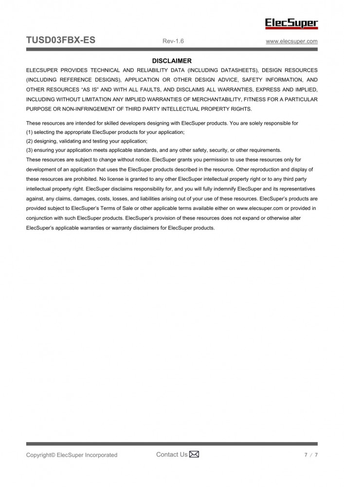 TUSD03FBX-ES datasheet page 7