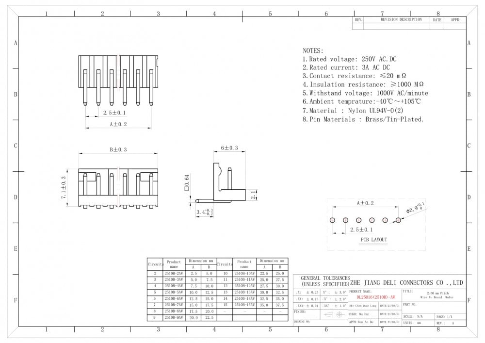 DLL 2510B-T drawing page 2