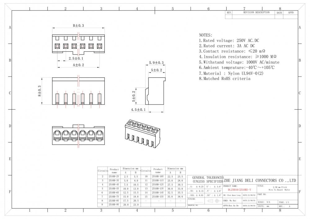 DLL 2510B-T drawing page 3