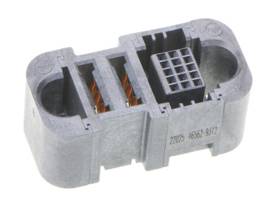 MX150 Hybrid Mat-Sealed Male Connector Assembly, Dual Row, 16 Circuits, Keying Option C, without Connector Position Assurance, Dark Gray