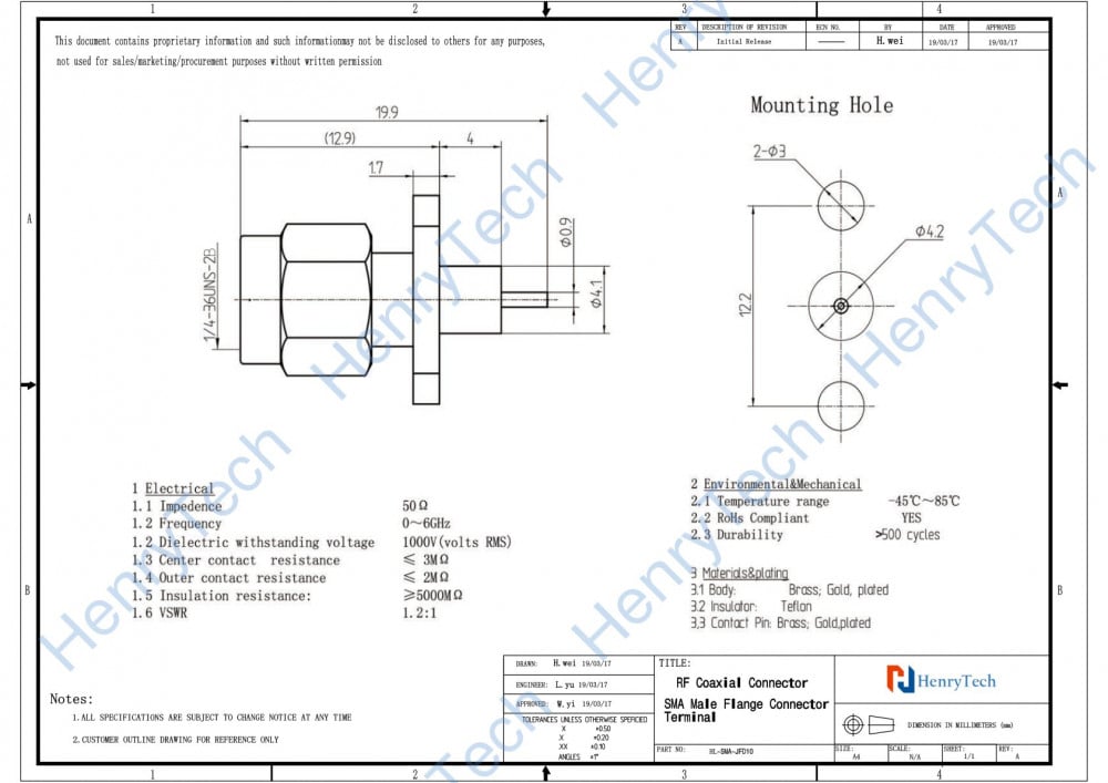 HL-SMA-JFD10 technical document preview