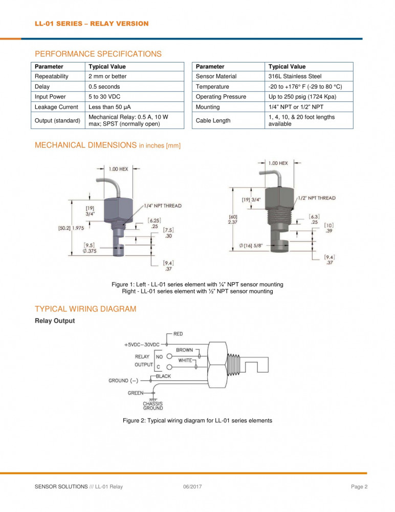LL-01 Series datasheet page 2